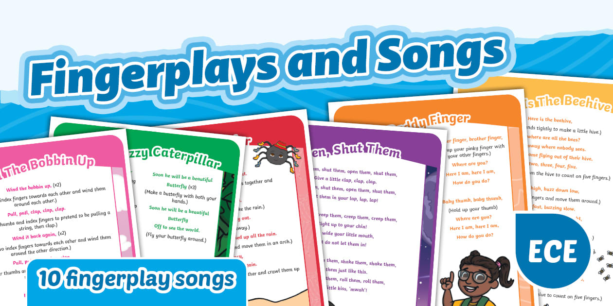 Silly Fingerplays for Pre-schoolers: Movement Songs Pack