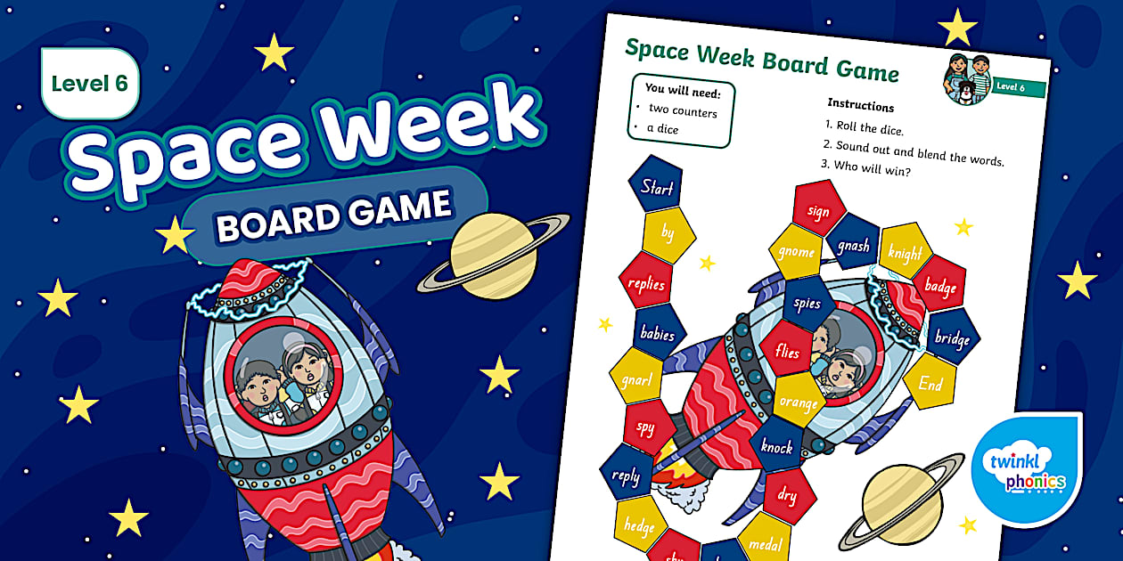 Level 6 Space Week Board Game