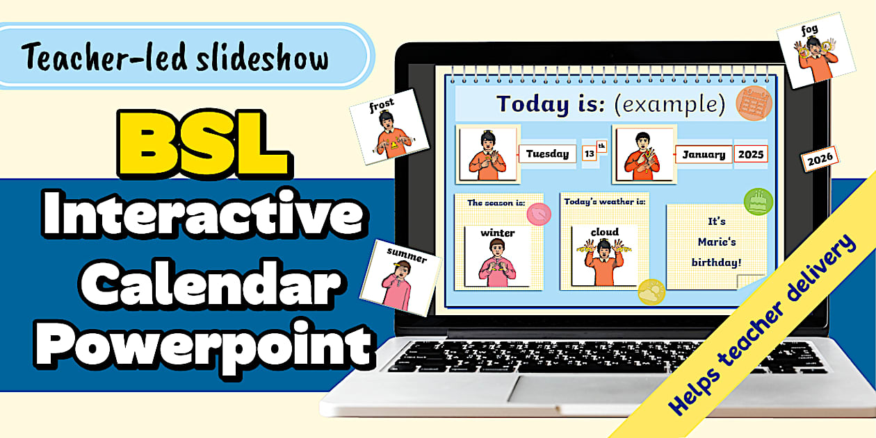 British Sign Language Interactive Seasonal Calendar