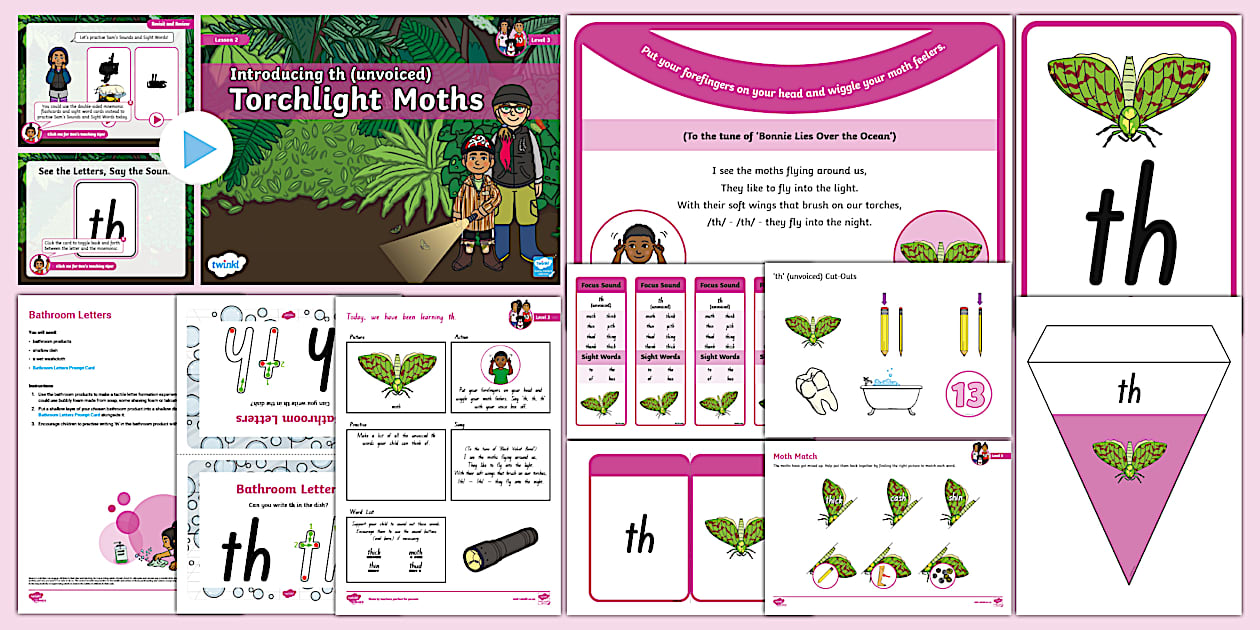 NZ Phonics: Level 3: Week 3: Lesson 2: 'th' (unvoiced)