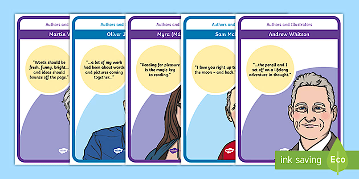 Authors and Illustrators Display Posters (teacher made)