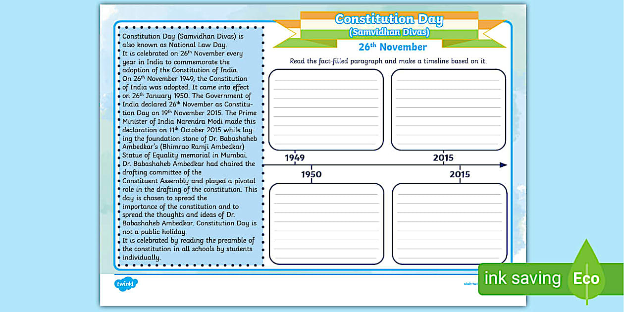 Constitution day (timeline activity) (teacher made) - Twinkl