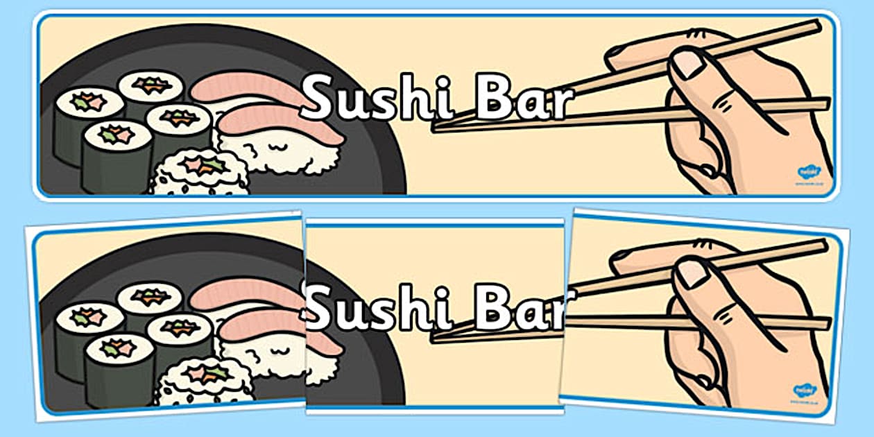 Sushi Bar Role Play Banner - ESL Role Play Resources