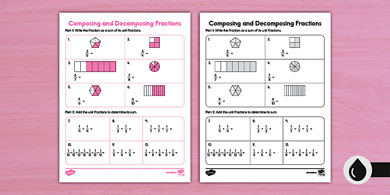 Composing and Decomposing Fractions Activity (Teacher-Made)