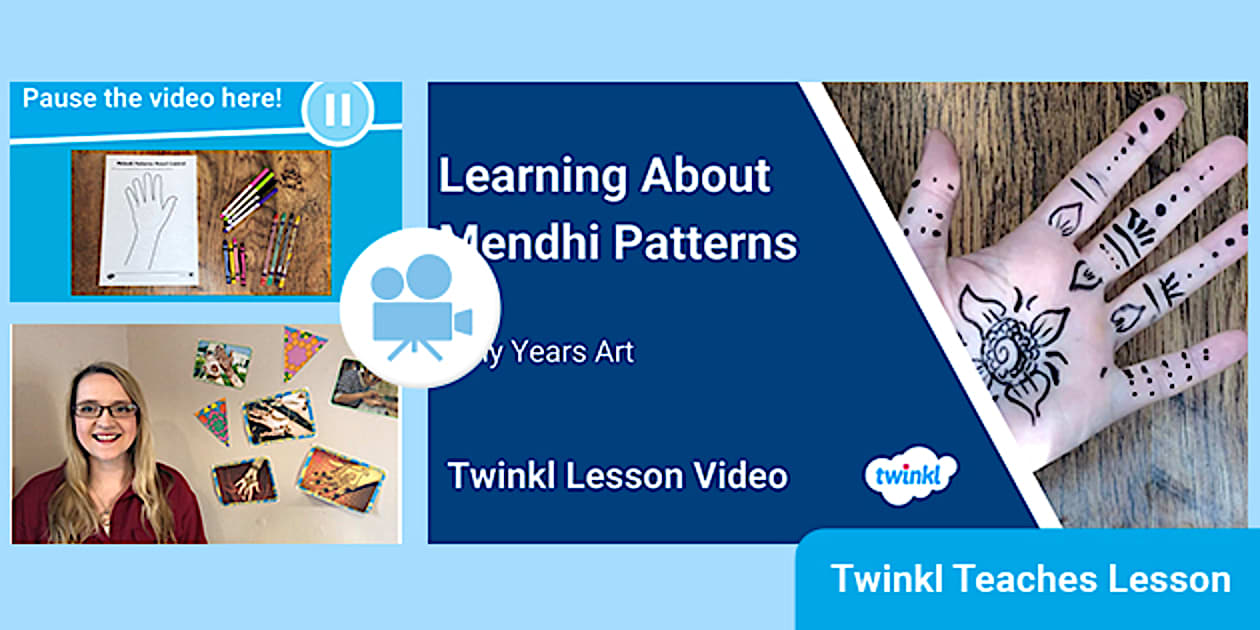 Drawing Mehndi Patterns Video Lesson | EYFS Art Tutorial