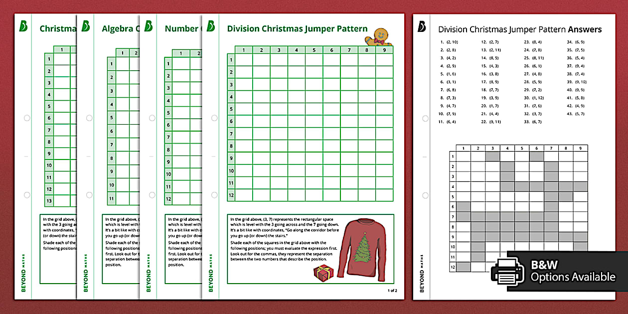Christmas Maths Mosaic | Maths | Beyond Secondary - Twinkl
