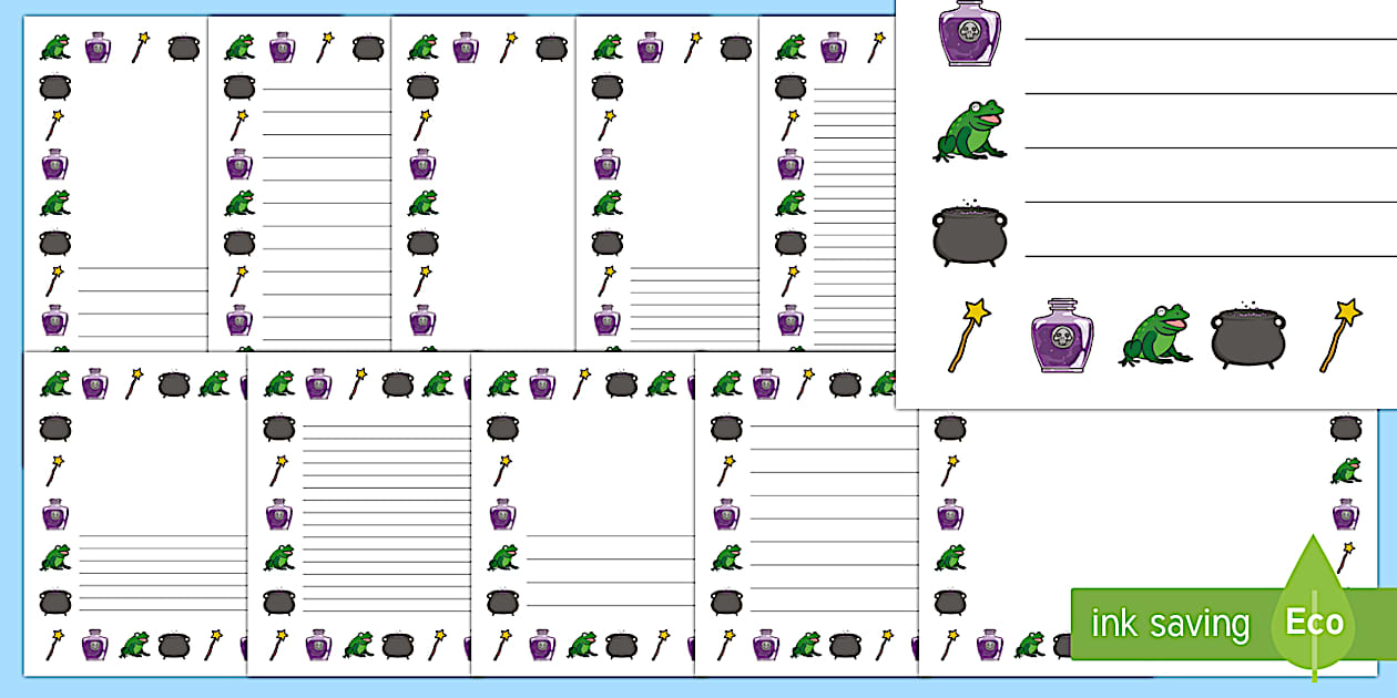 Magic Full Page Borders (teacher made) - Twinkl