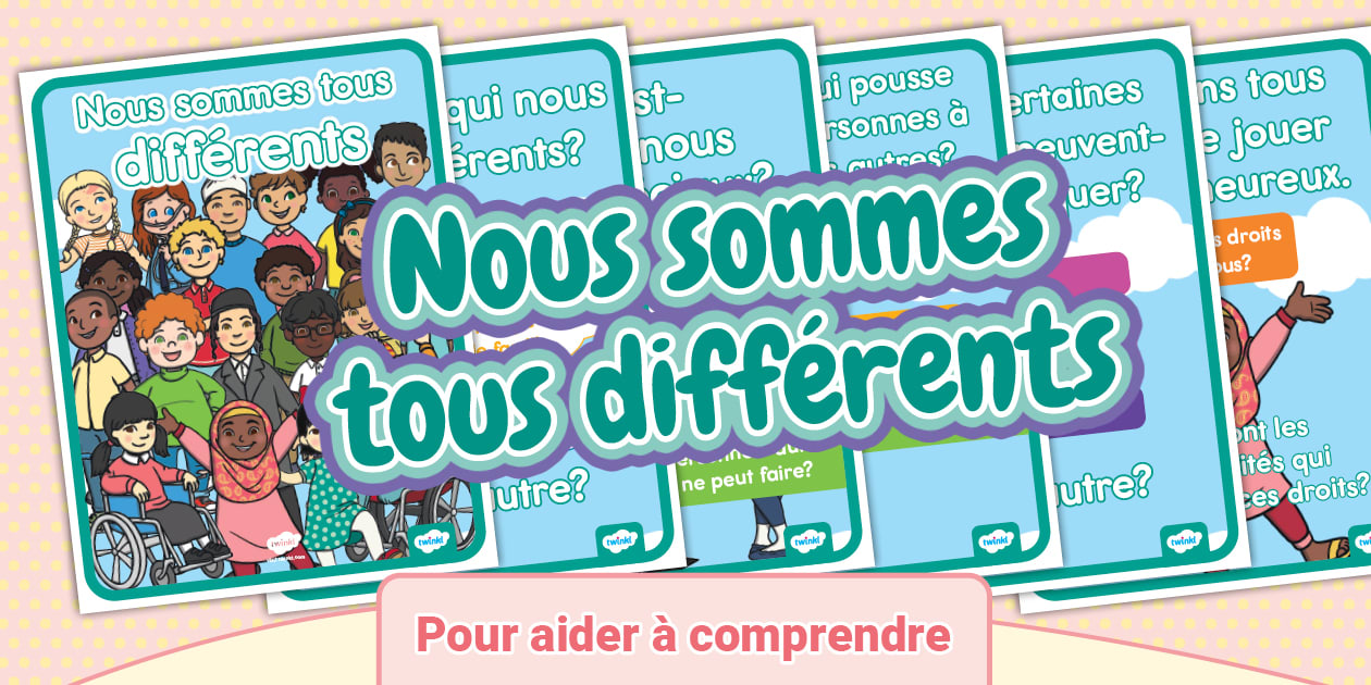 Affiches : Nous sommes tous différents - Twinkl
