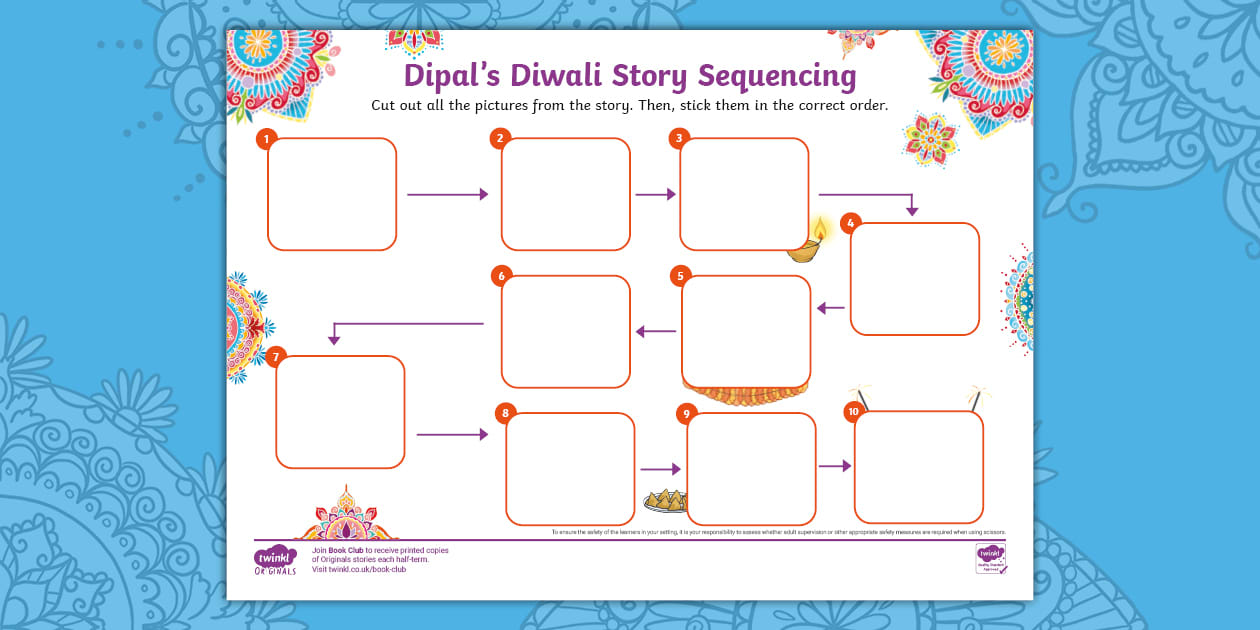Dipal's Diwali Story Sequencing Activity