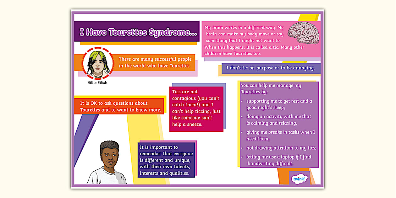Supporting Children to Understand Tourettes Poster - Twinkl