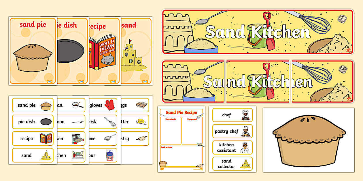 Sand Kitchen Role Play Pack (Teacher-Made) - Twinkl