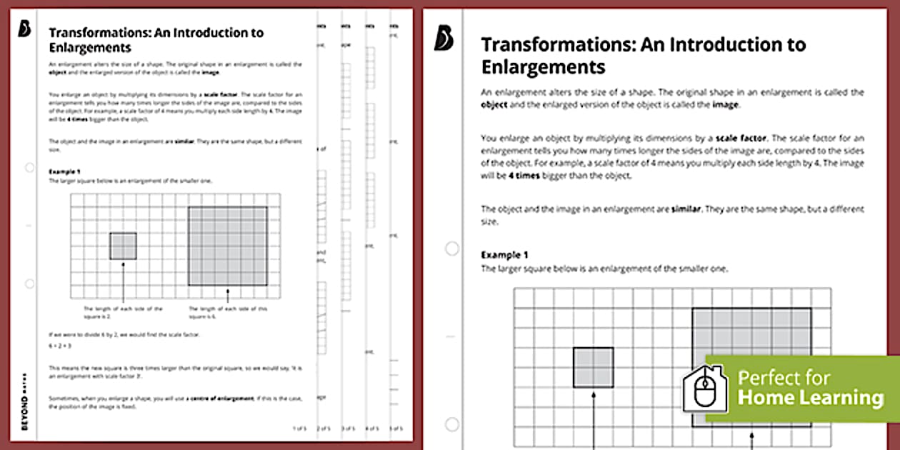 👉 Transformations: An Introduction to Enlargements | KS3 Maths