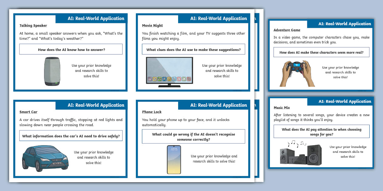 AI: Real-World Application - Challenge Cards - Cycle 3
