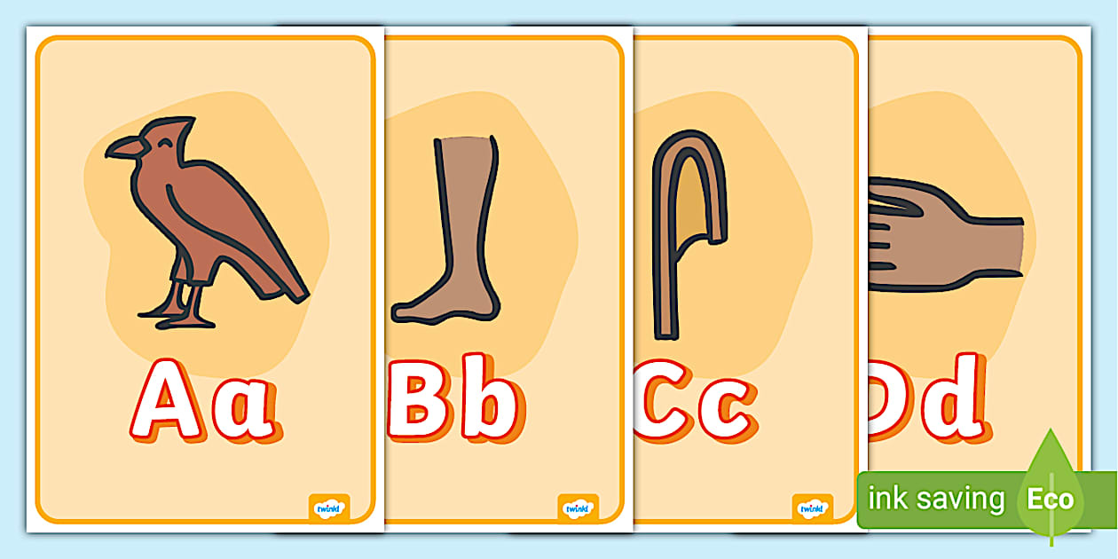 Ancient Egyptian Hieroglyphs Display Posters (teacher made)