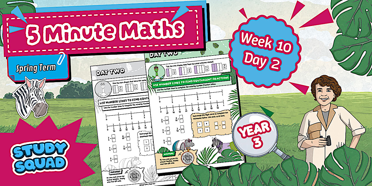 👉 Study Squad 5 Minute Maths - Year 3 Spring - Week 10 Day 2