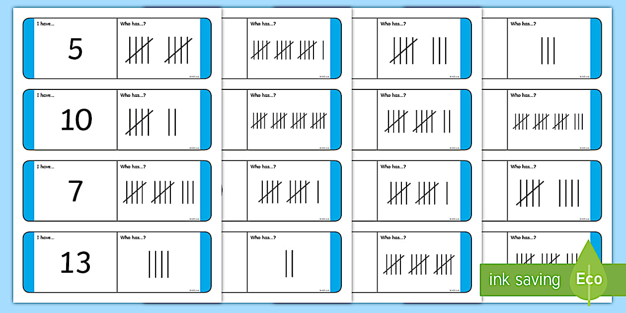 Editable Tallies Loop Cards (professor feito) - Twinkl