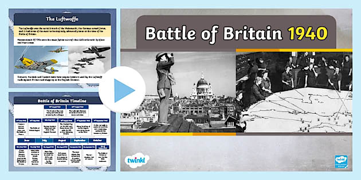 Battle of Britain Information PowerPoint (teacher made)