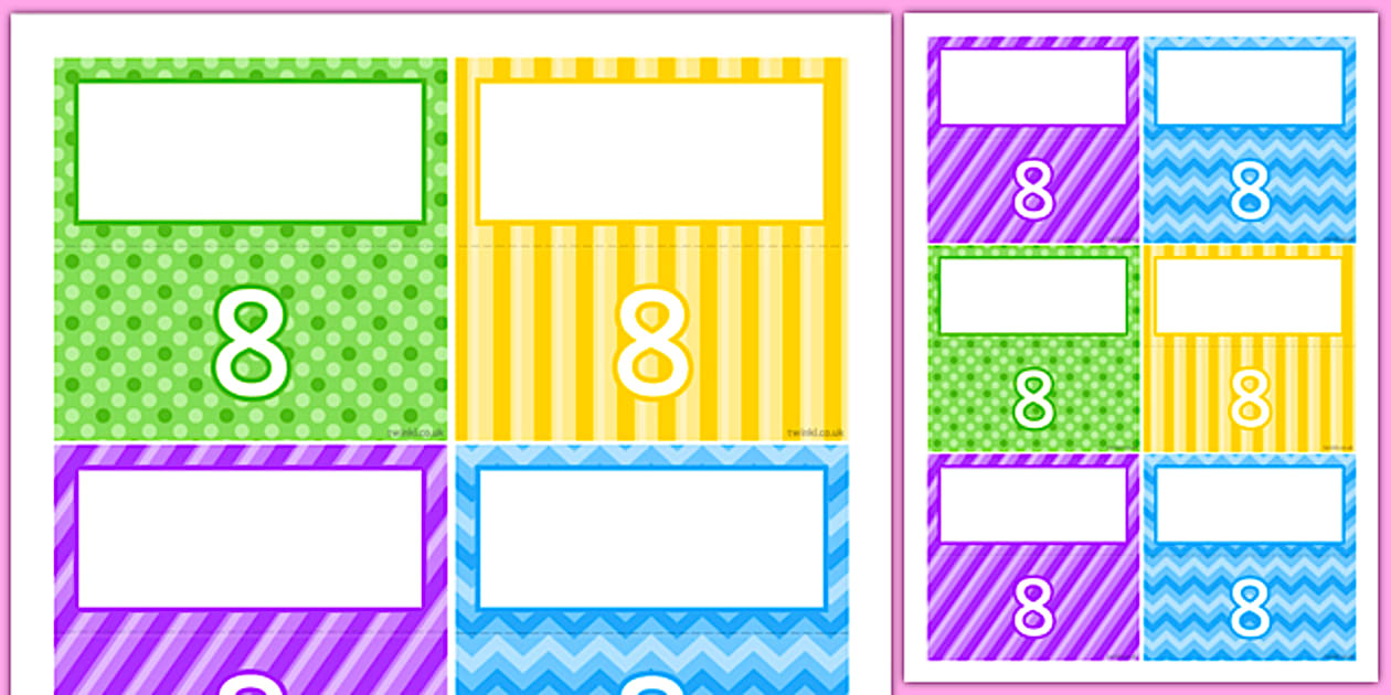 Editable 8th Birthday Party Place Names (teacher made)