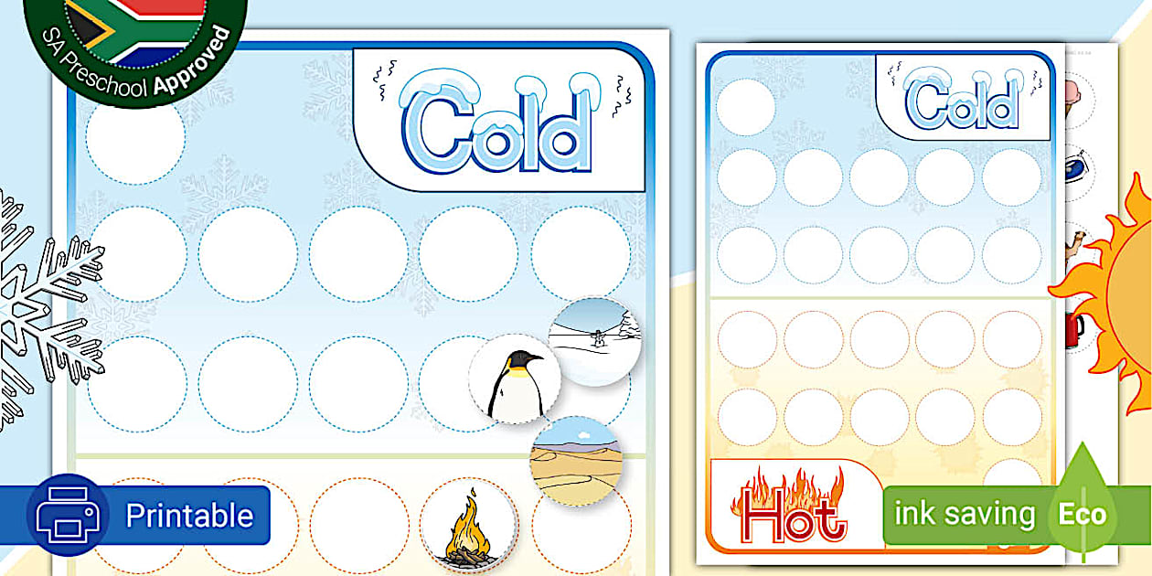 Hot and Cold Sorting Activity (Teacher-Made) - Twinkl