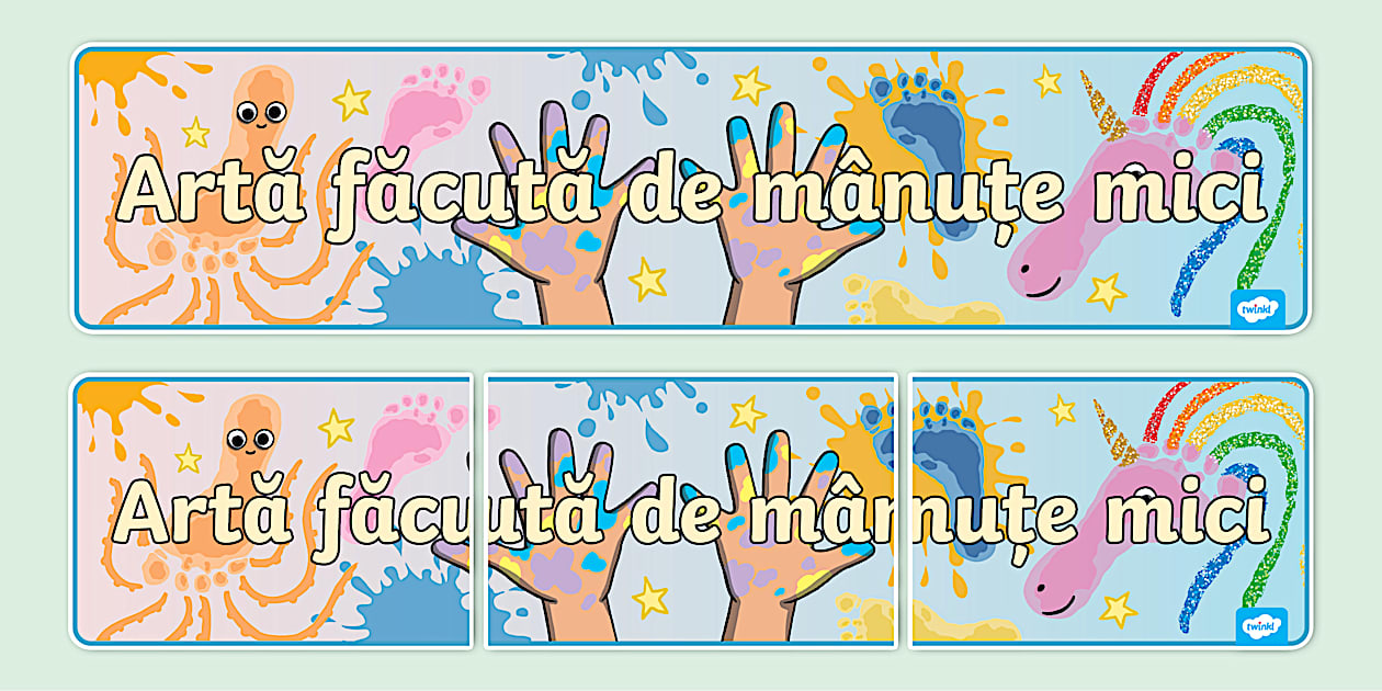 Artă făcută de mânuțe mici – Banner