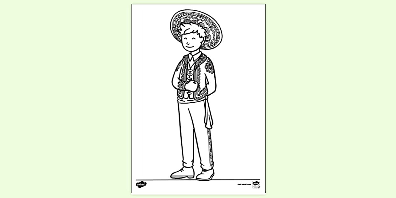 Charro Colouring | Colouring Sheets (teacher made) - Twinkl