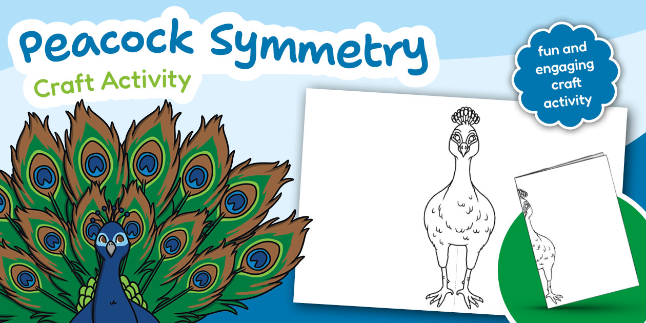 Peacock Symmetry Craft Activity