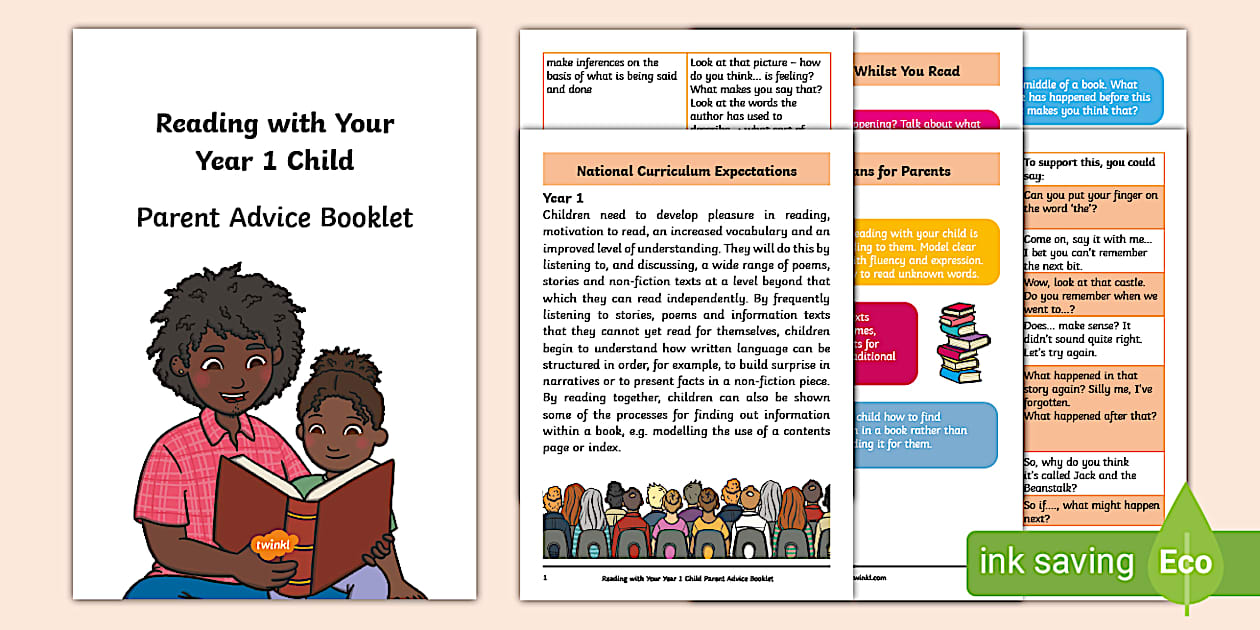 Caribbean Reading Leaflet for Parents - KS1 - Advice Booklet