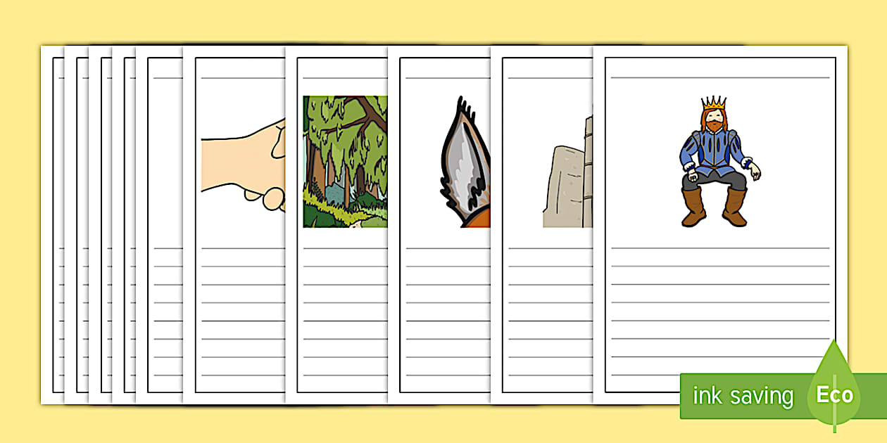 The King with Donkey Ears Writing Frames - Twinkl