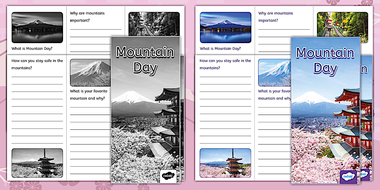 Mountain Day Leaflet Template (teacher made) - Twinkl