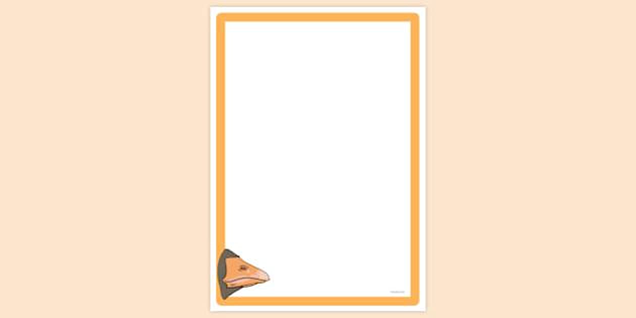 Goose Beak Page Border | Colourful Page Borders | Twinkl