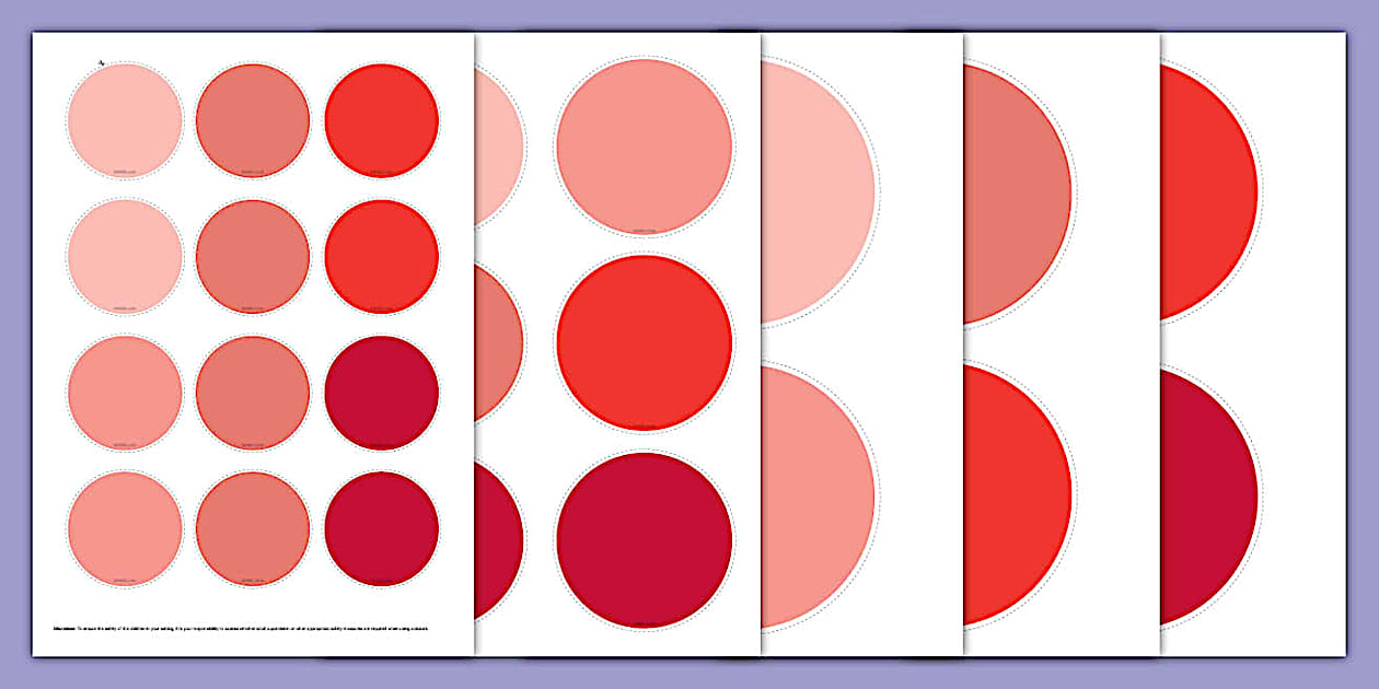 Red Circle Display Cut-Outs (teacher made) - Twinkl