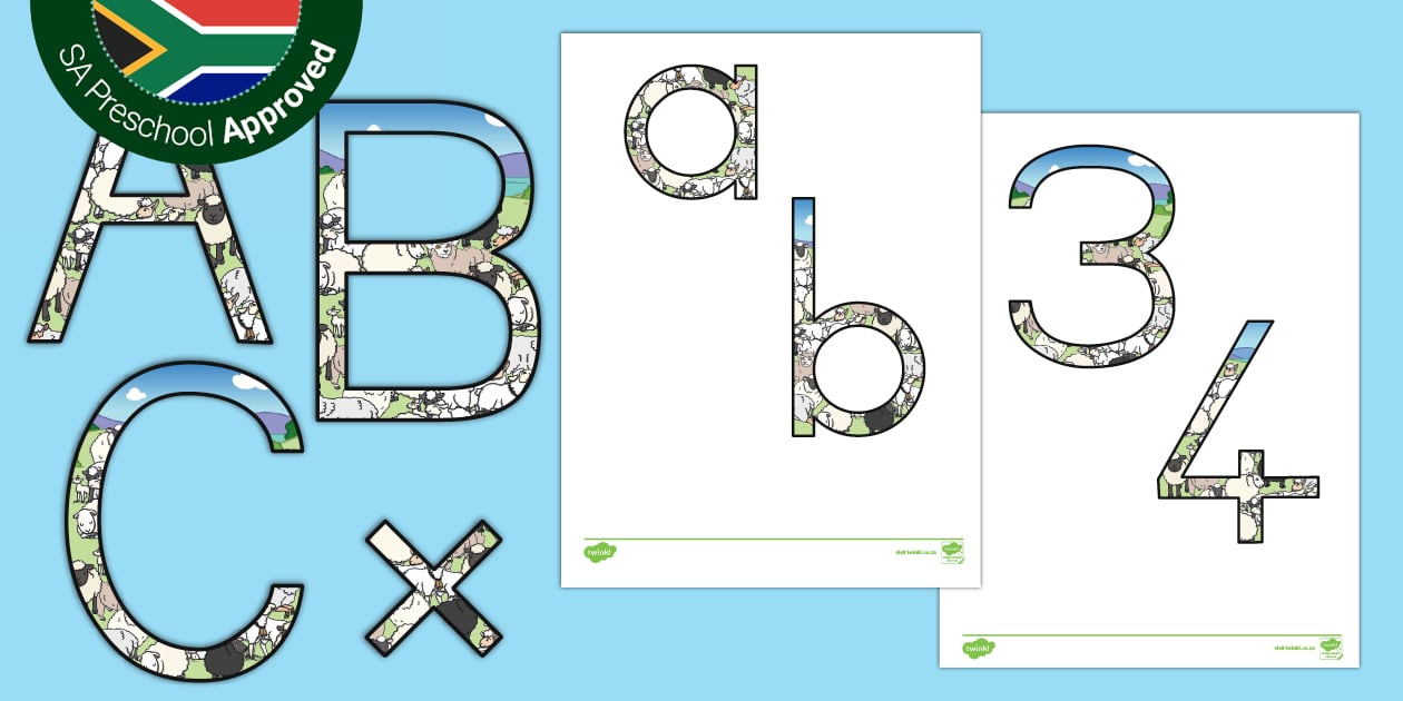 Sheep-Themed Display Lettering - Twinkl