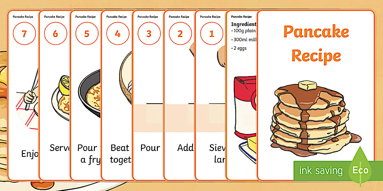 How to Make Pancakes (teacher made) - Twinkl