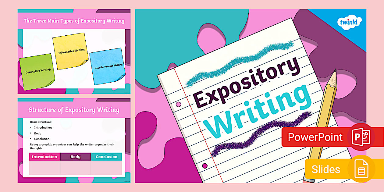 Expository Writing PowerPoint & Google Slides for 3rd-5th Grade