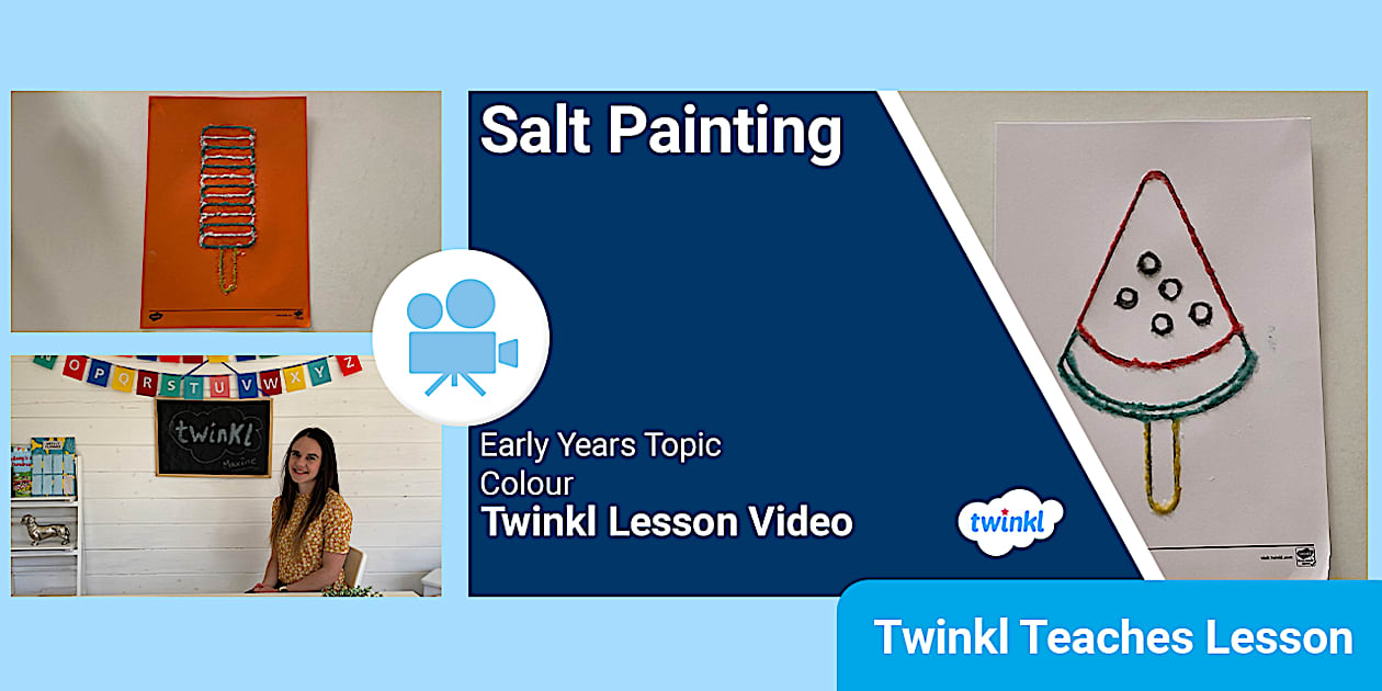 Salt Painting Video Lesson | EYFS Arts and Crafts Tutorial