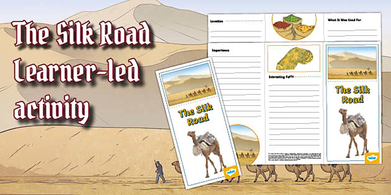 The Silk Road Leaflet Template - Twinkl HASS