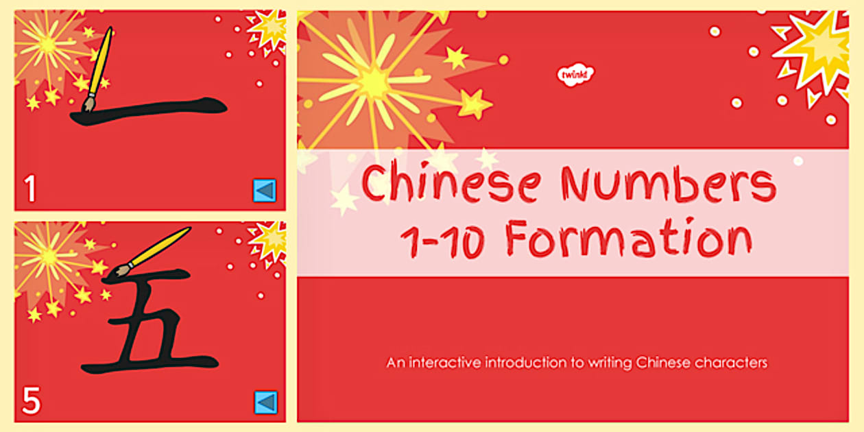 Australia Chinese New Year PowerPoint Number Formation