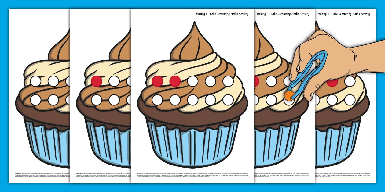 Making 10 EYFS: Cake Decorating Maths Activity | Twinkl