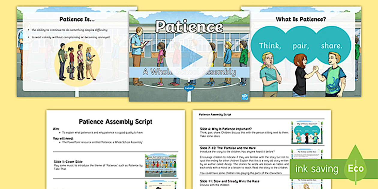 Patience Assembly Pack (teacher made) - Twinkl