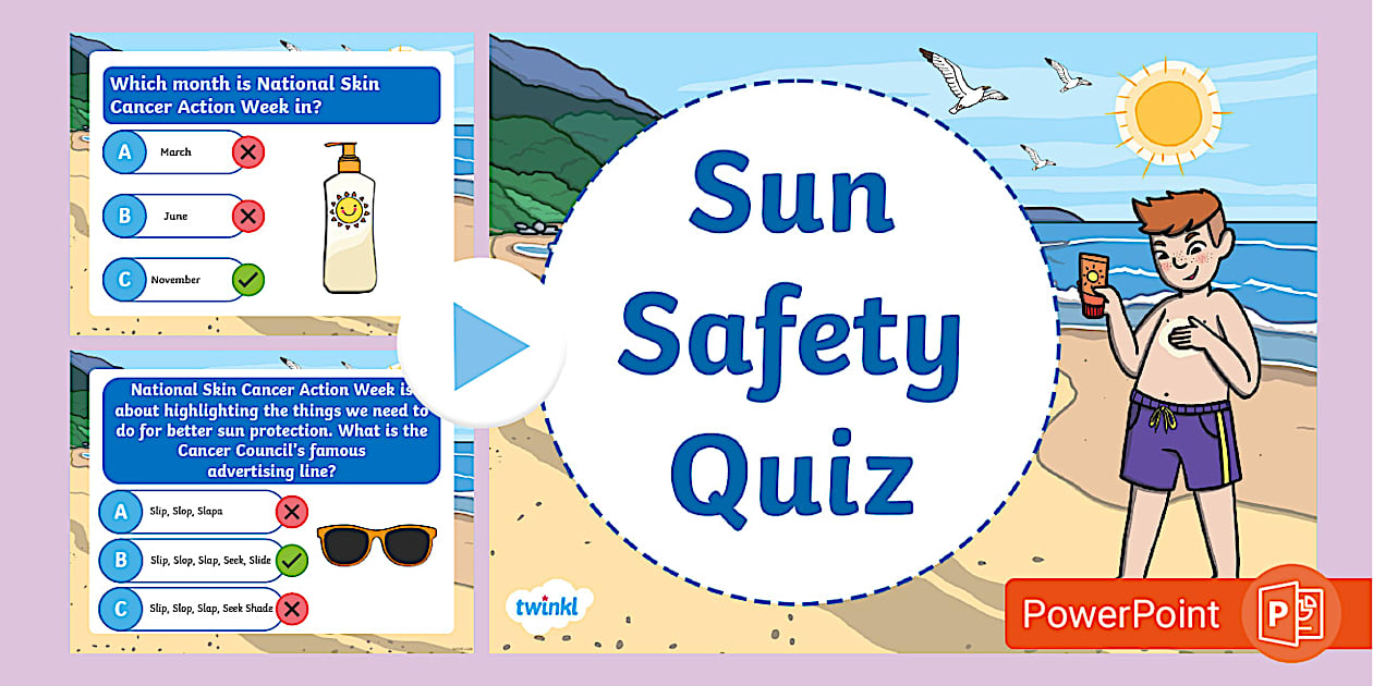 Sun Safety Quiz (teacher made) - Twinkl