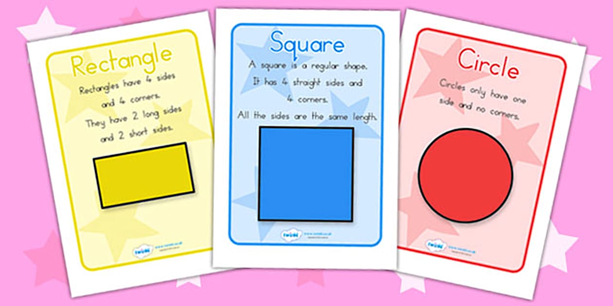 2D Shape Information Poster (teacher made) - Twinkl