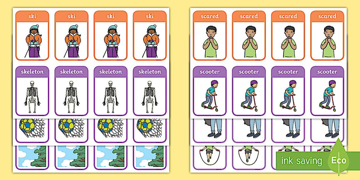 /sk/ Initial Sound Snap Card Game (teacher made) - Twinkl