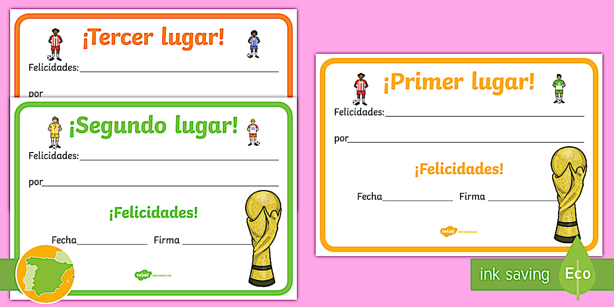 Diplomas: Campeonato de fútbol (teacher made) - Twinkl