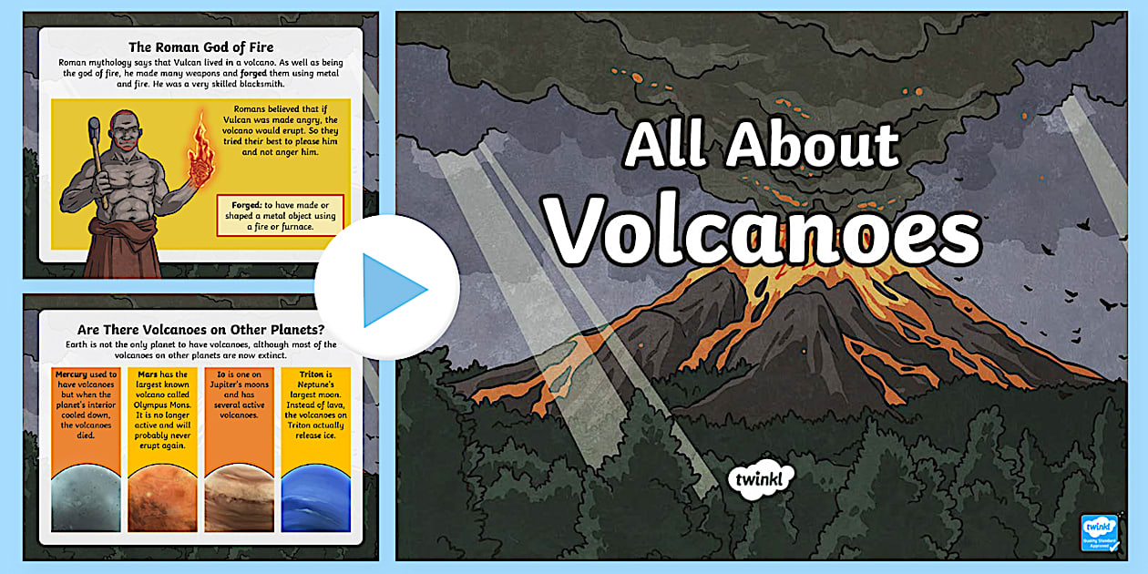 All About Volcanoes Information PowerPoint (teacher made)