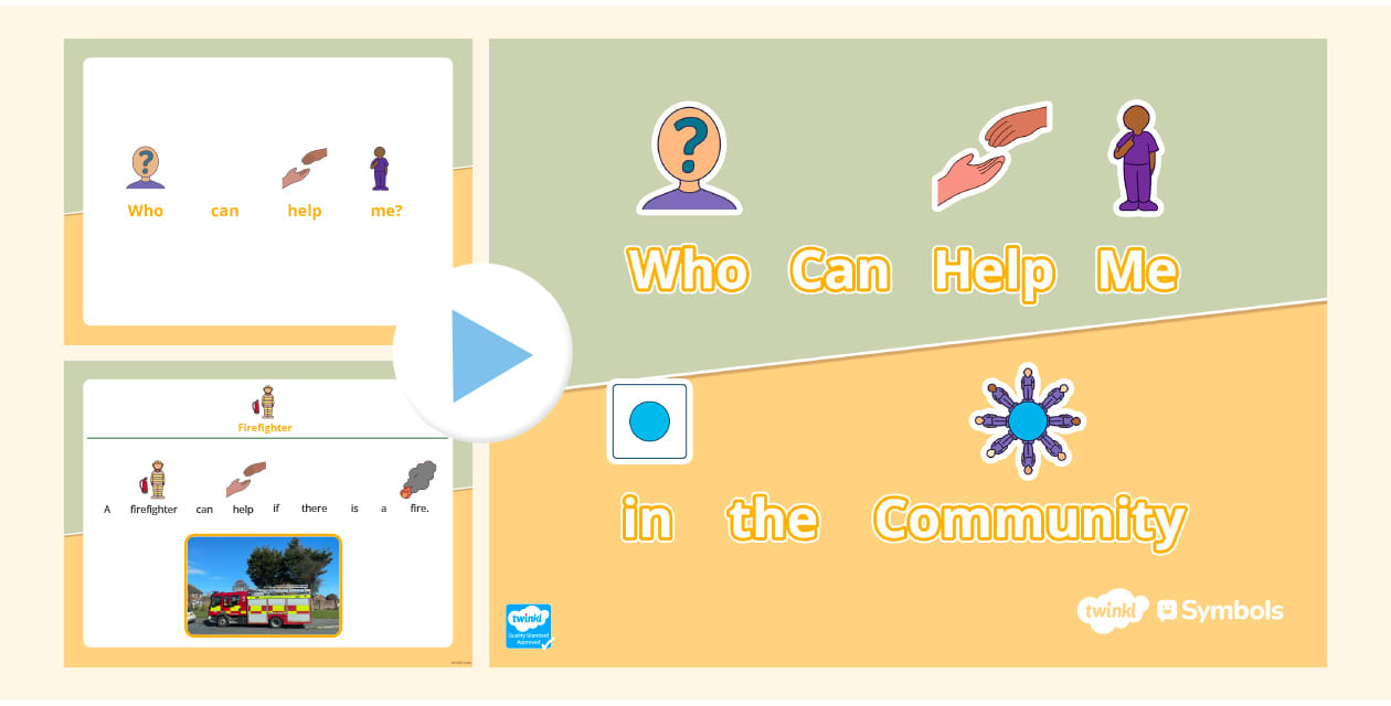 Twinkl Symbols: Older Learners: Who Can Help Me PowerPoint