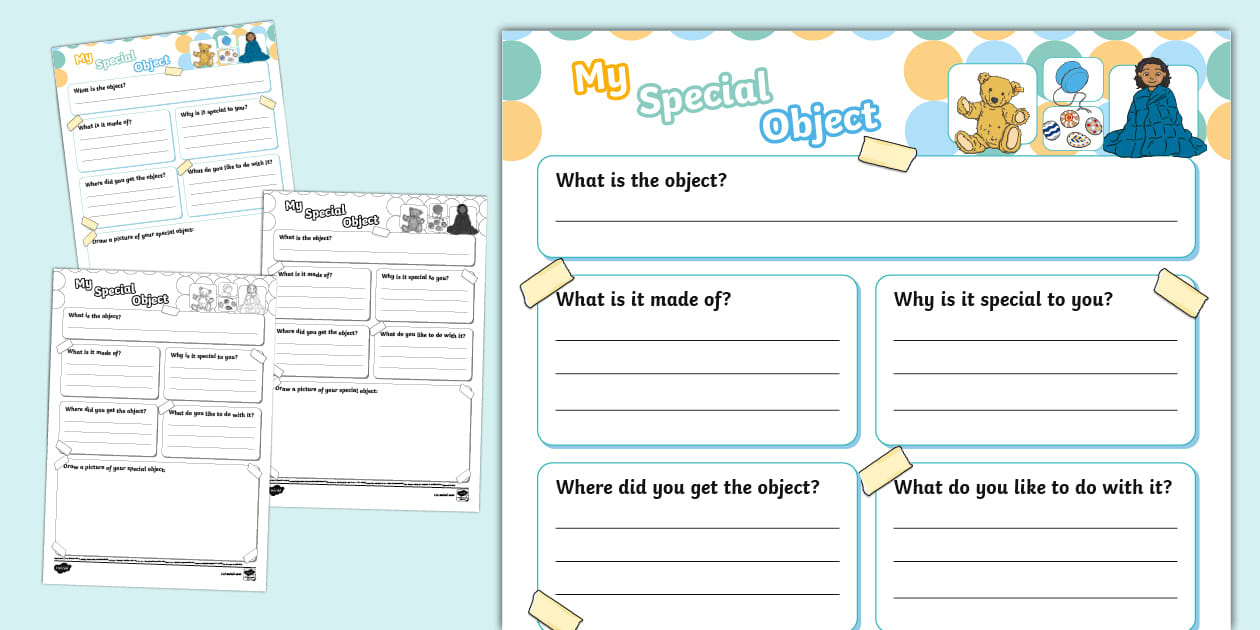 My Special Object Fact File Template - Twinkl