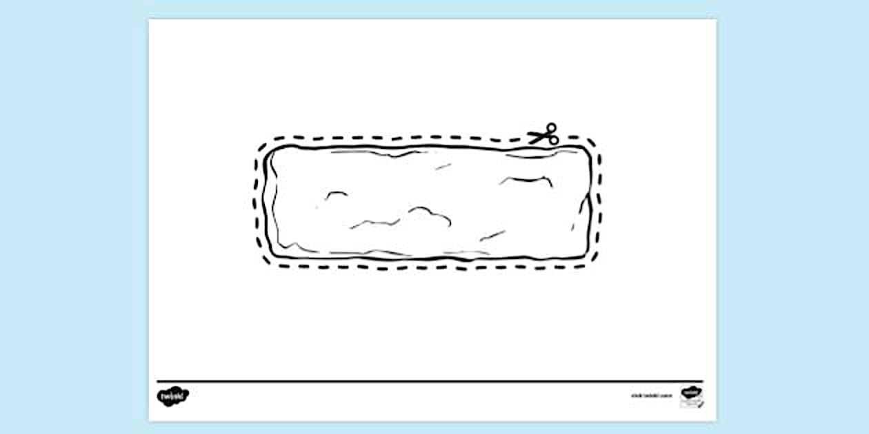 Medium Rectangular Boulder Colouring Sheet | Colouring Sheets