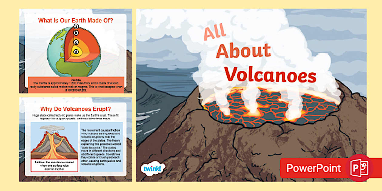 All About Volcanoes PowerPoint for 3rd-5th Grade - Twinkl