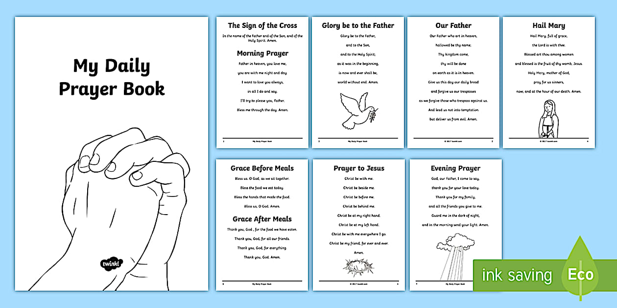 Roman Catholic Daily Prayer Book Print-Out (teacher made)