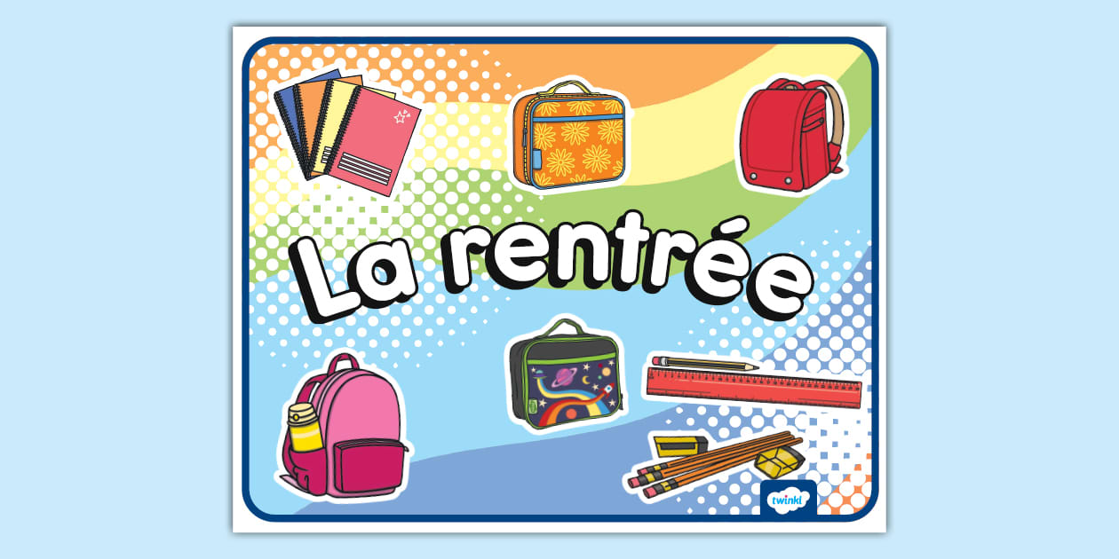 Affiche : La rentrée - Twinkl Canada (Lehrer gemacht)